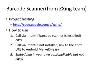 Zxing | PPTX
