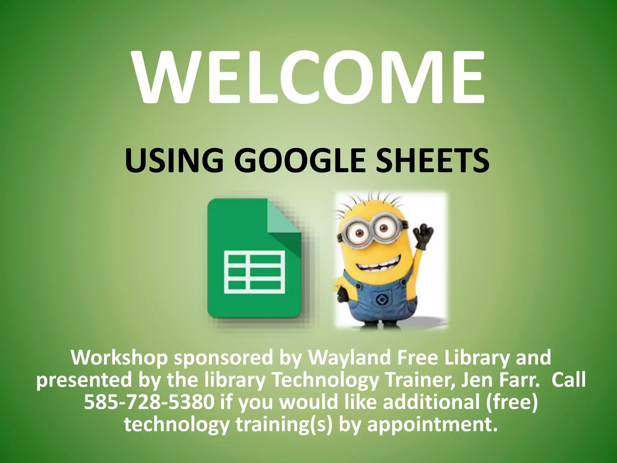 Google Sheets Presentation | PPTX
