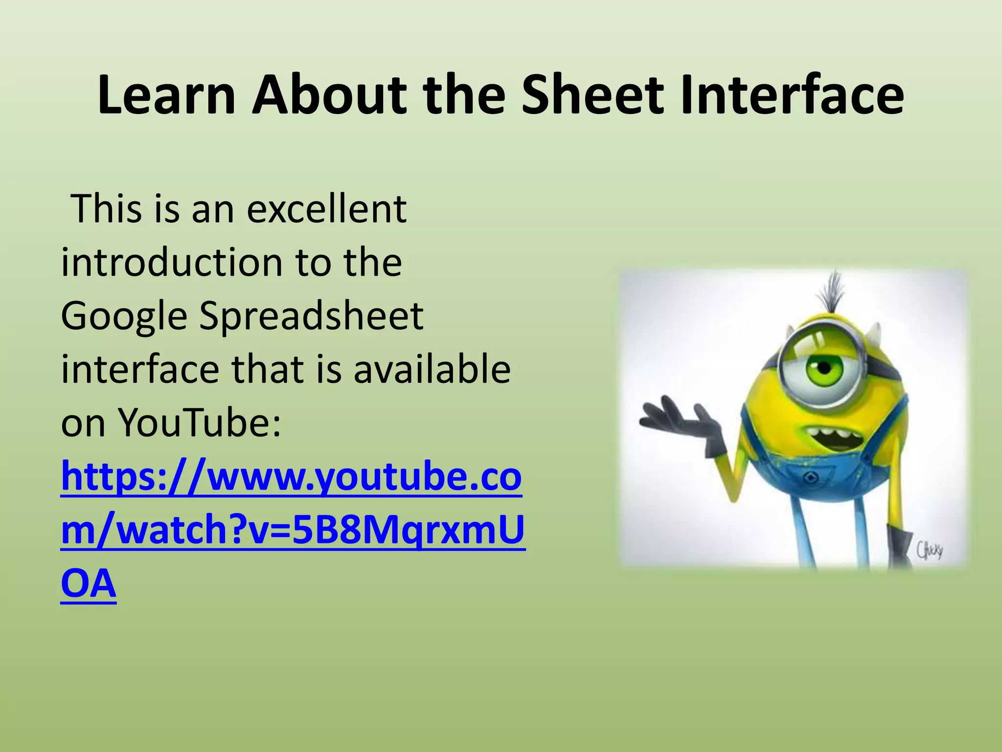Google Sheets Presentation | PPTX
