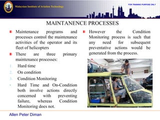 The concept and principles of helicopter maintenance | PPT