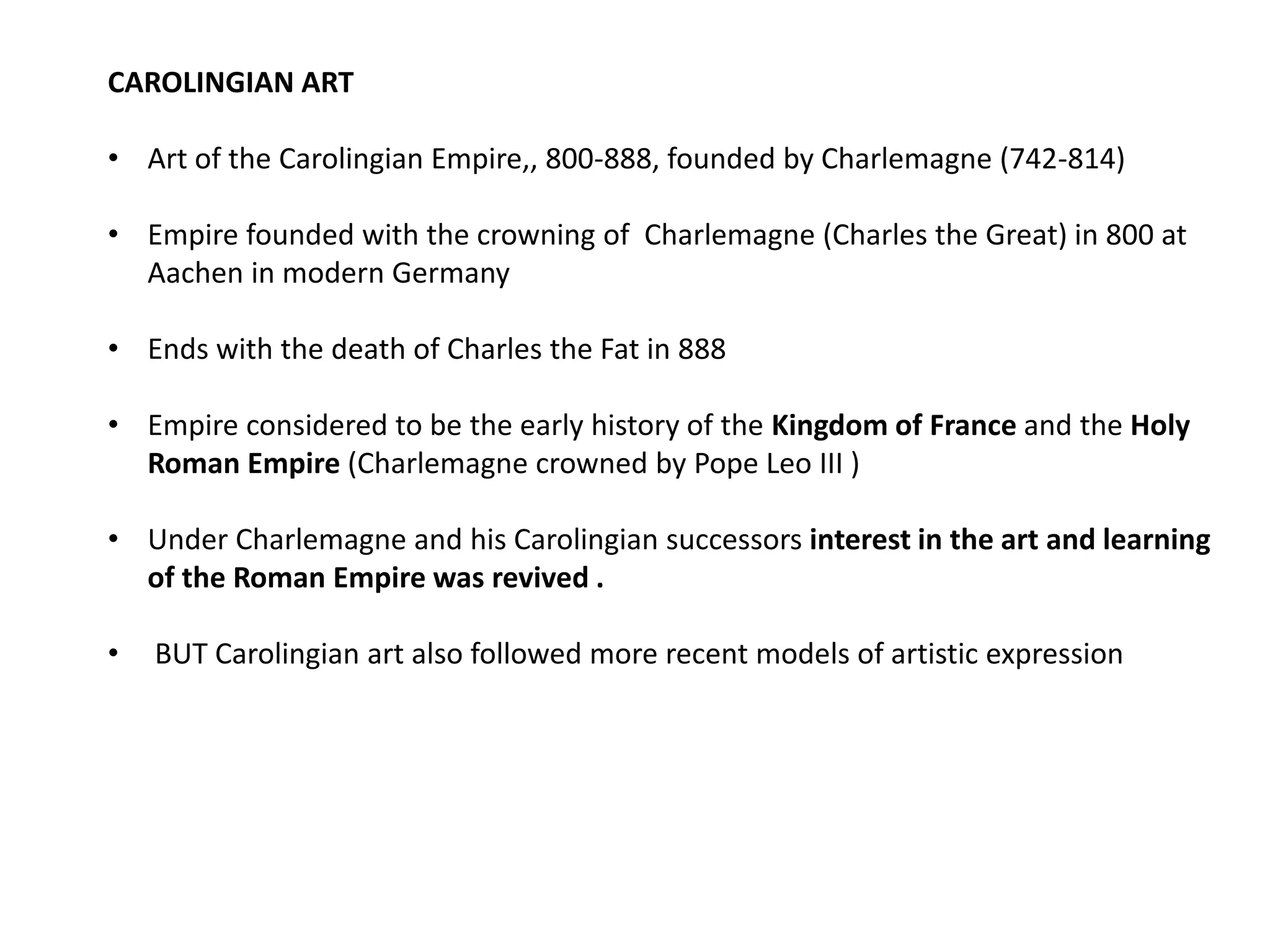 Medieval art: the Expansion of Christian narrative in Carolingian and ...