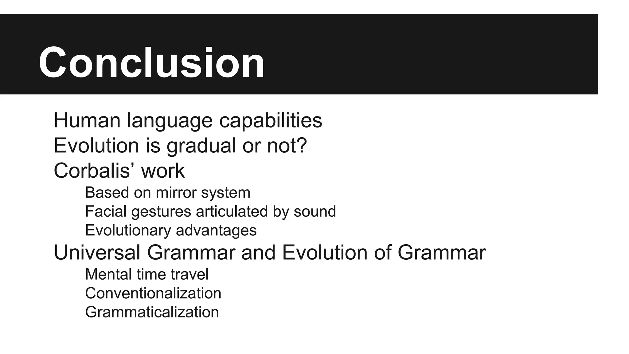 Evolution of language | PPTX