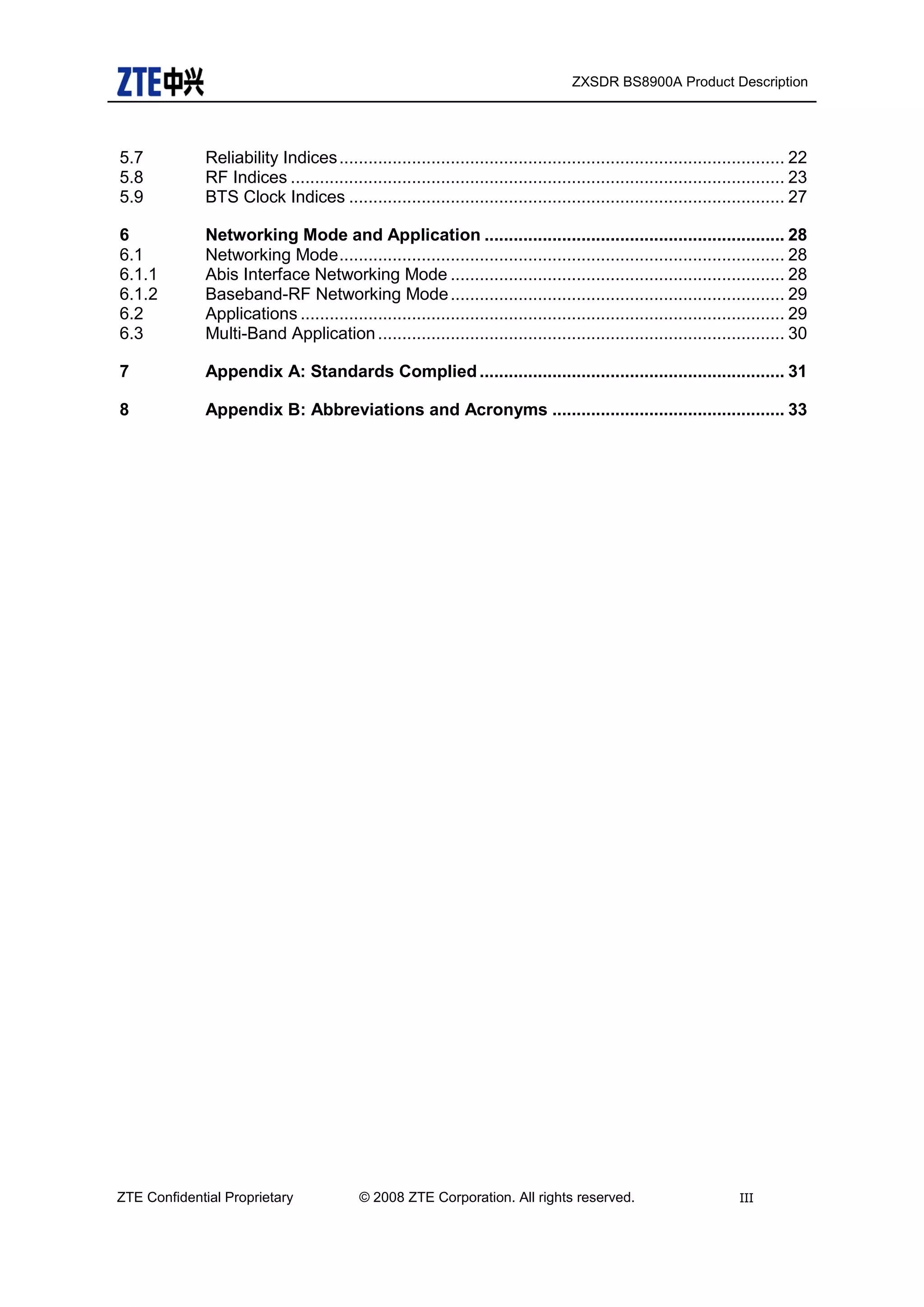 Zxsdr bs8900 a product description 20101026 | PDF