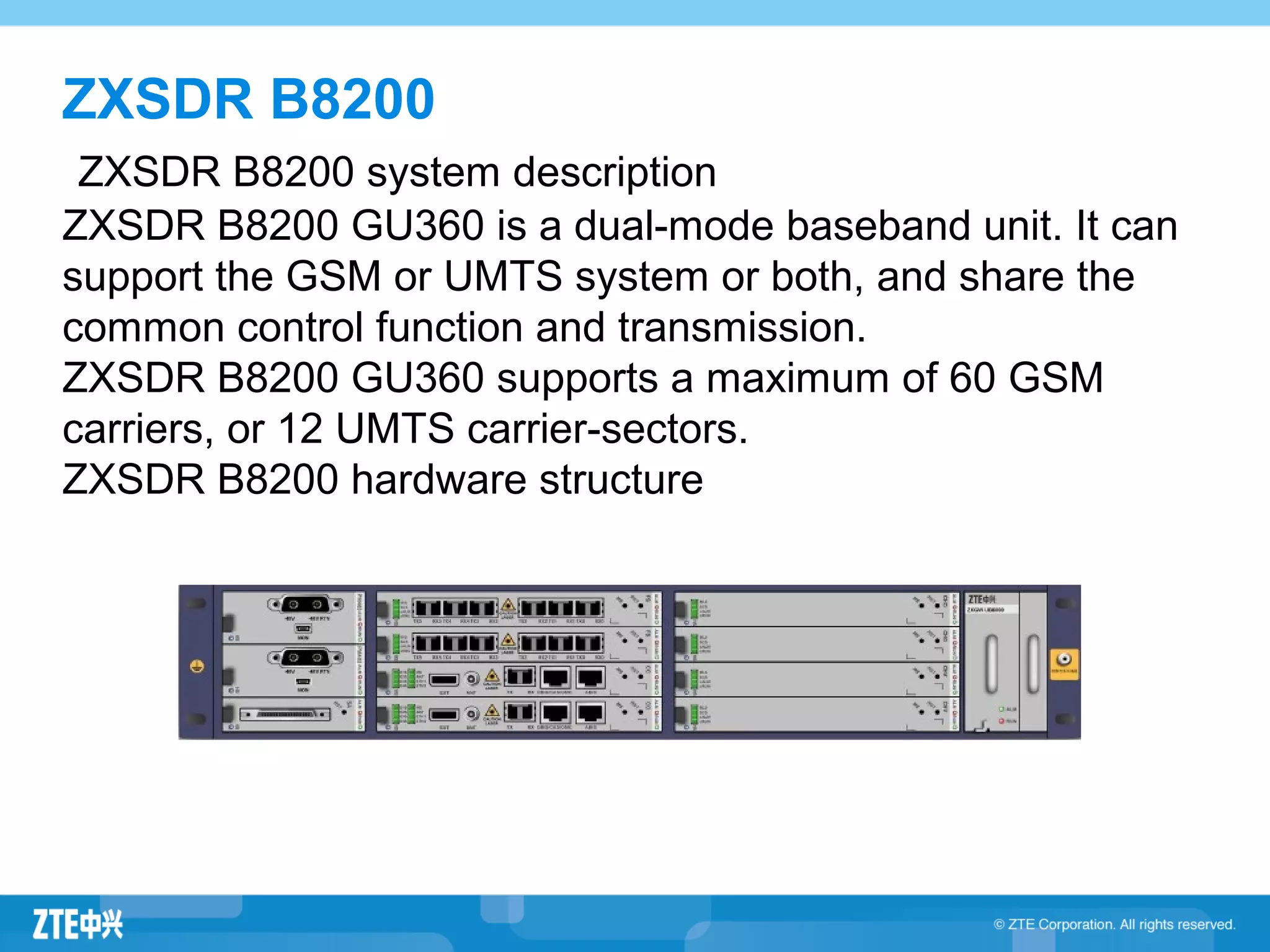 ZXSDR Trainning | PPT