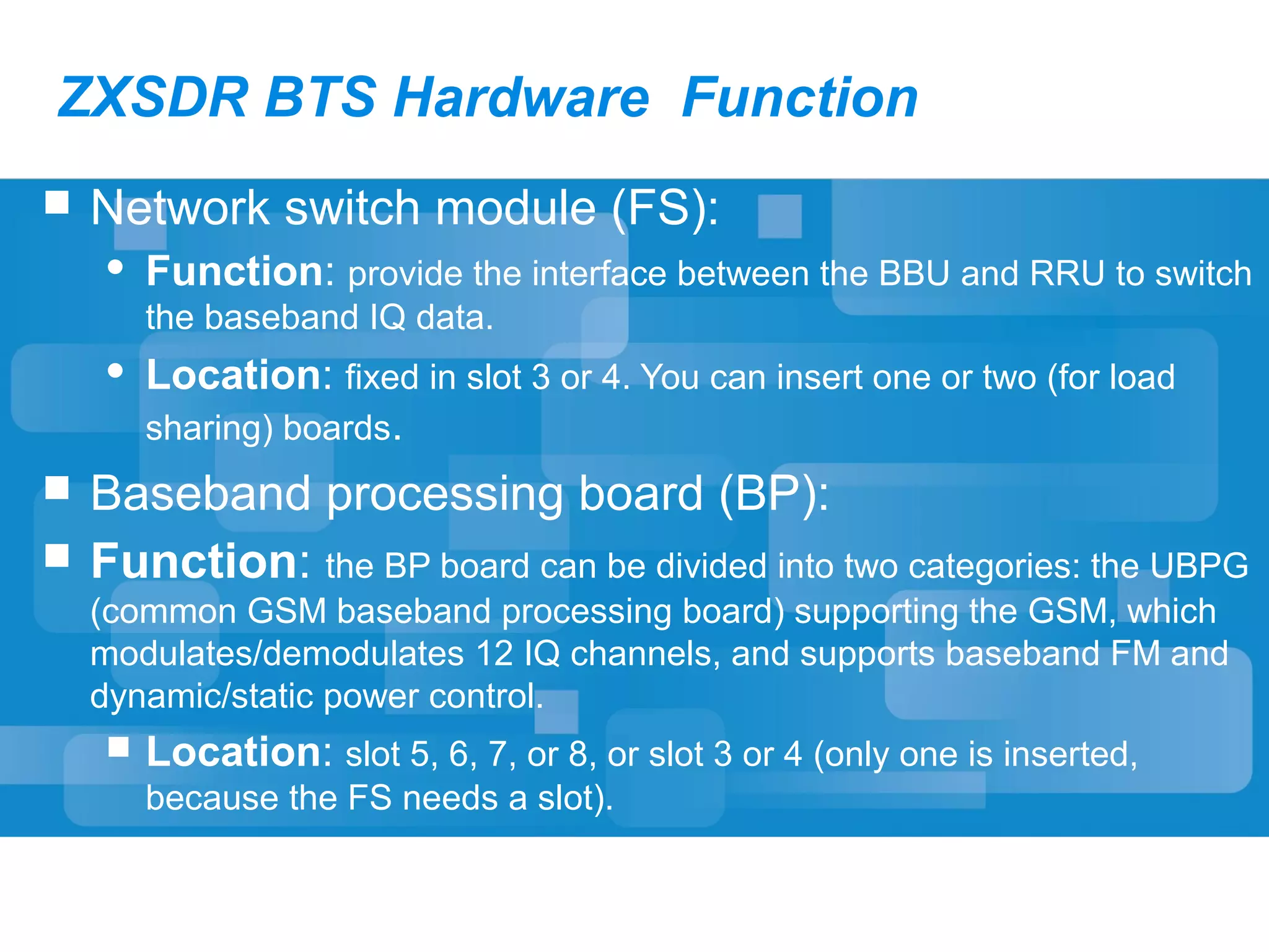 ZXSDR Trainning | PPT