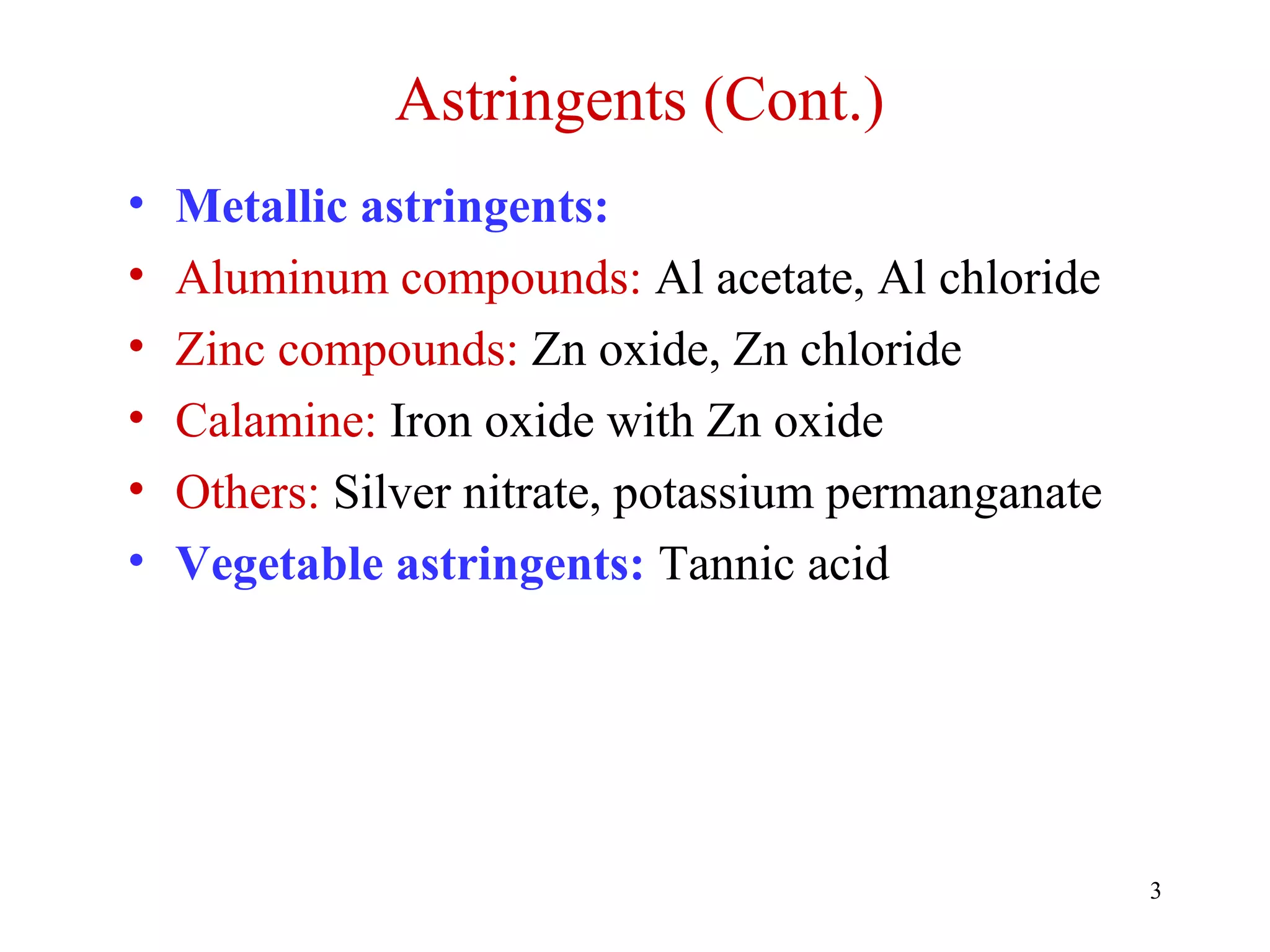 2. astringents & keratolytics | PPT