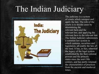 The Indian Judiciary | PPTX