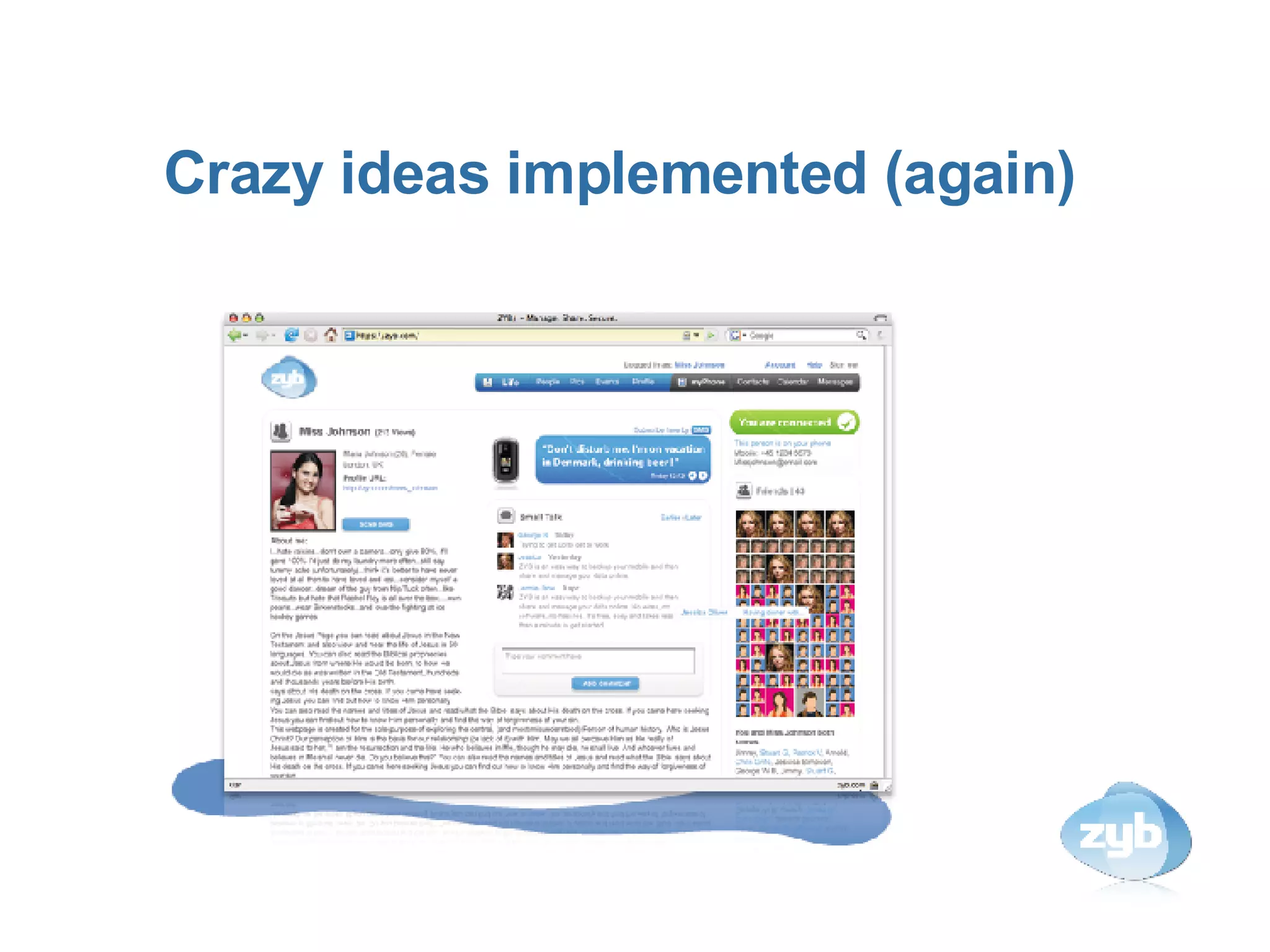 Zyb Showcase The Next Web | PPT