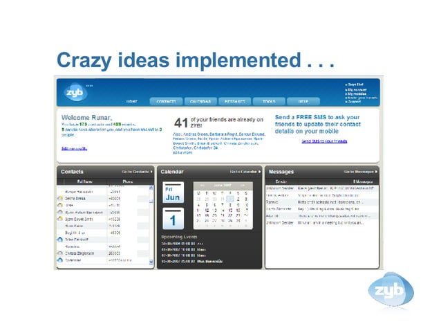 Zyb Showcase The Next Web | PPT