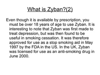 Zyban stop smoking | PPT