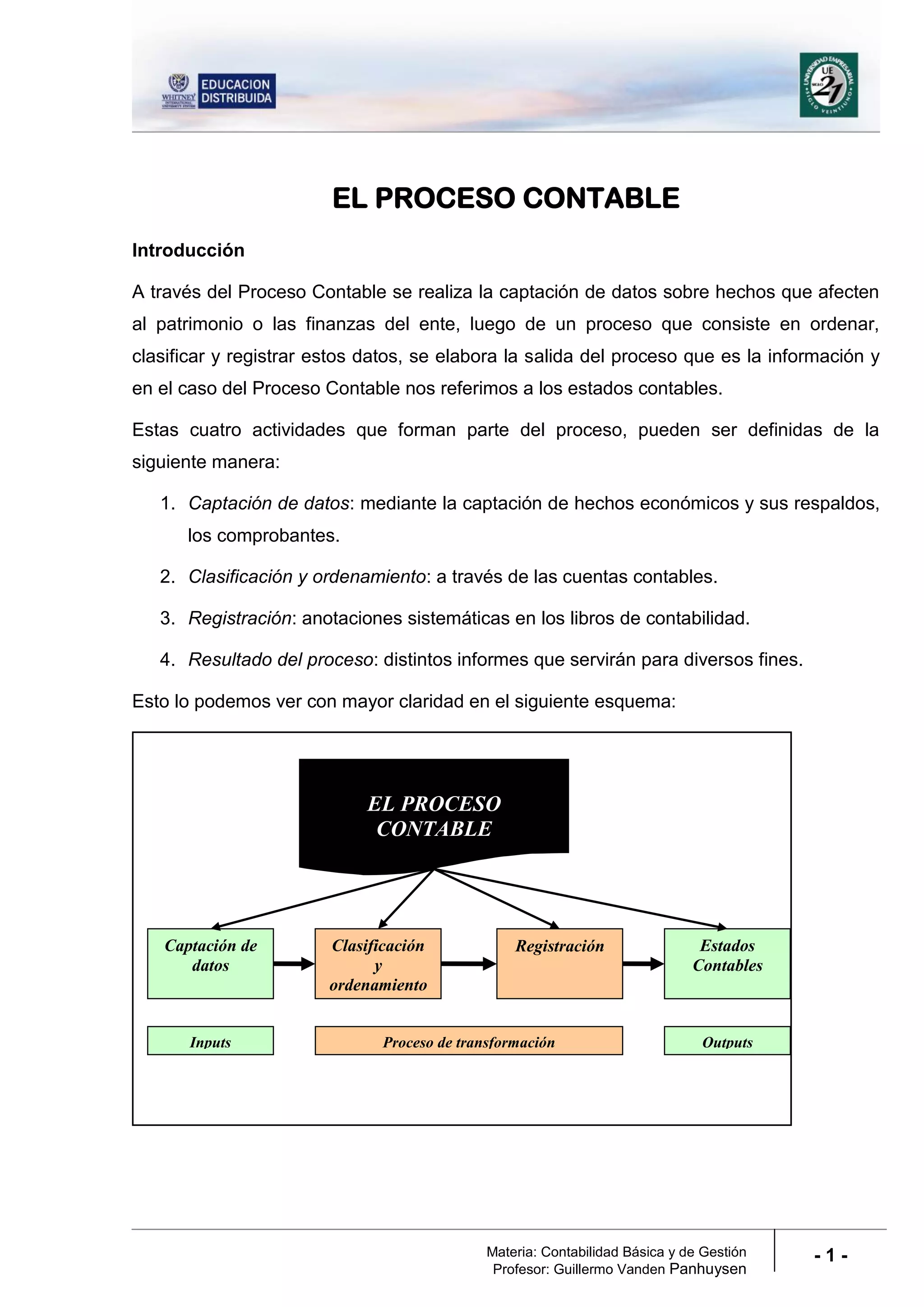 Lectura 2 el proceso contable | PDF