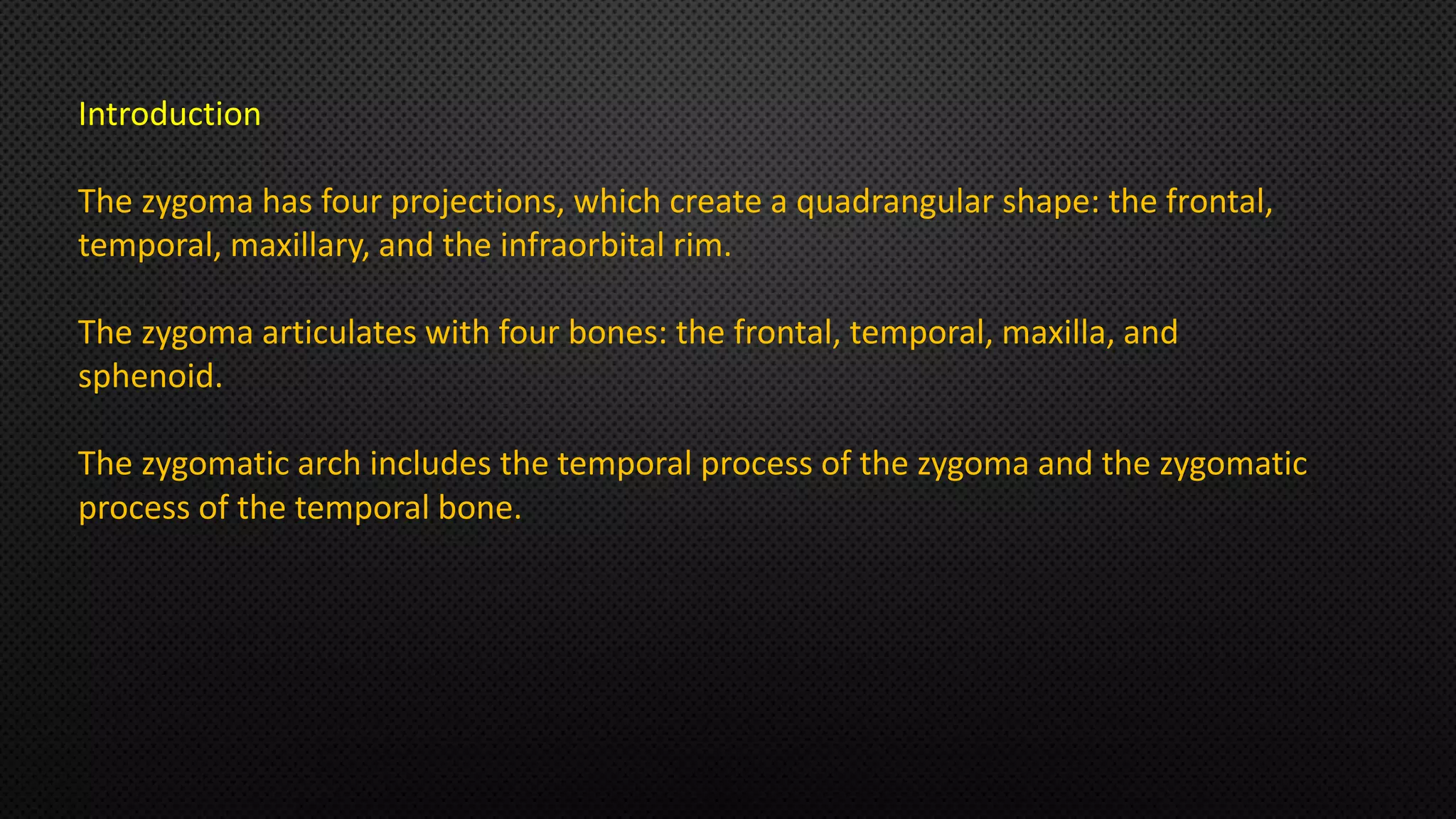 Zygomatic arch fracture | PPTX