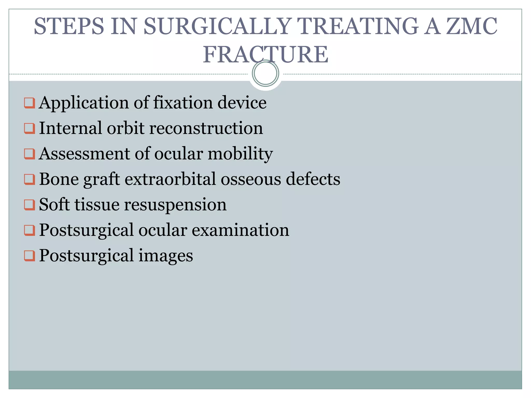 Zygomatic Complex Fracture- ZMC | PPTX