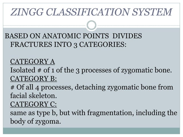 Zygomatic Complex Fracture- ZMC | PPTX | Death, Injury, or Military ...