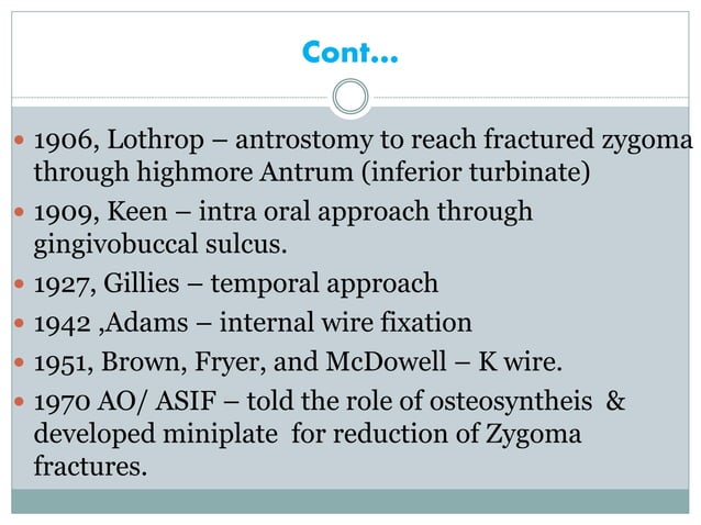 Zygomatic Complex Fracture- ZMC | PPTX | Death, Injury, or Military ...