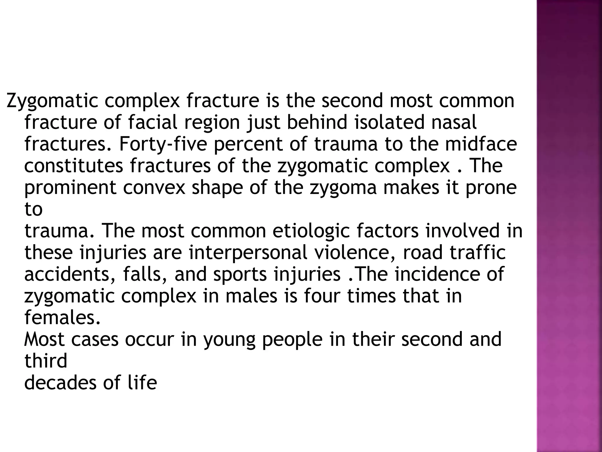Zygomatic complex fracture | PPTX
