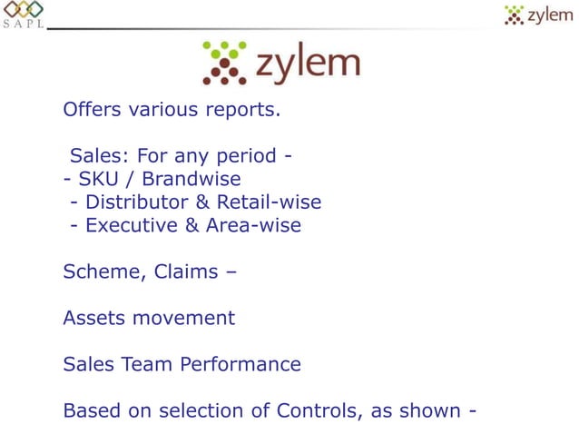 Zylem secondary sales_analysis_software1.1 | PPT