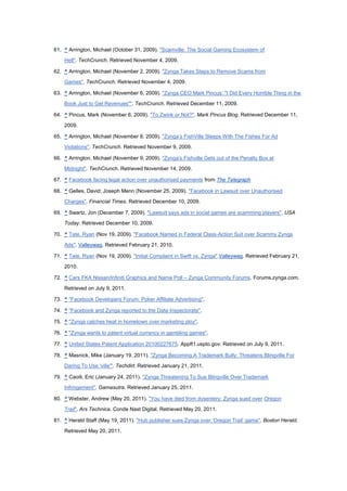 Zynga | DOCX | Internet | Computing
