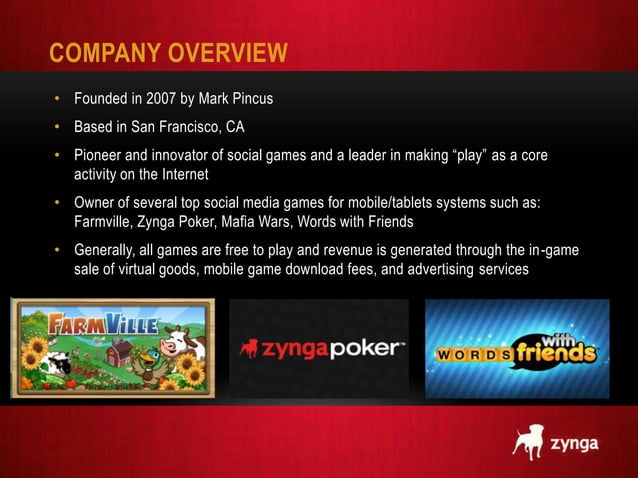 Zynga Inc. Strategic Audit | PPTX | Home Entertainment Systems | Consumer Electronics