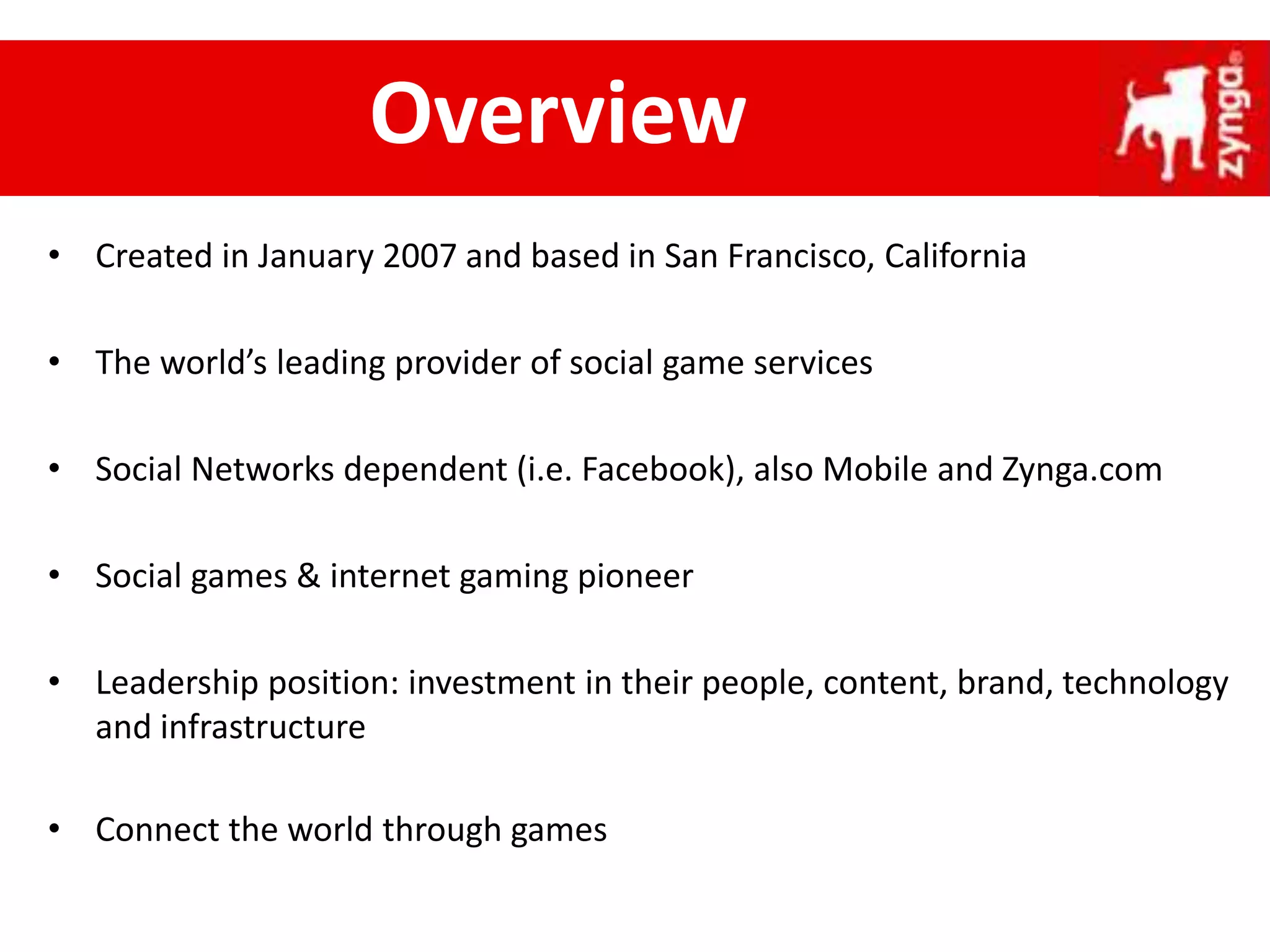 Zynga presentation-Corporate Strategy | PPTX