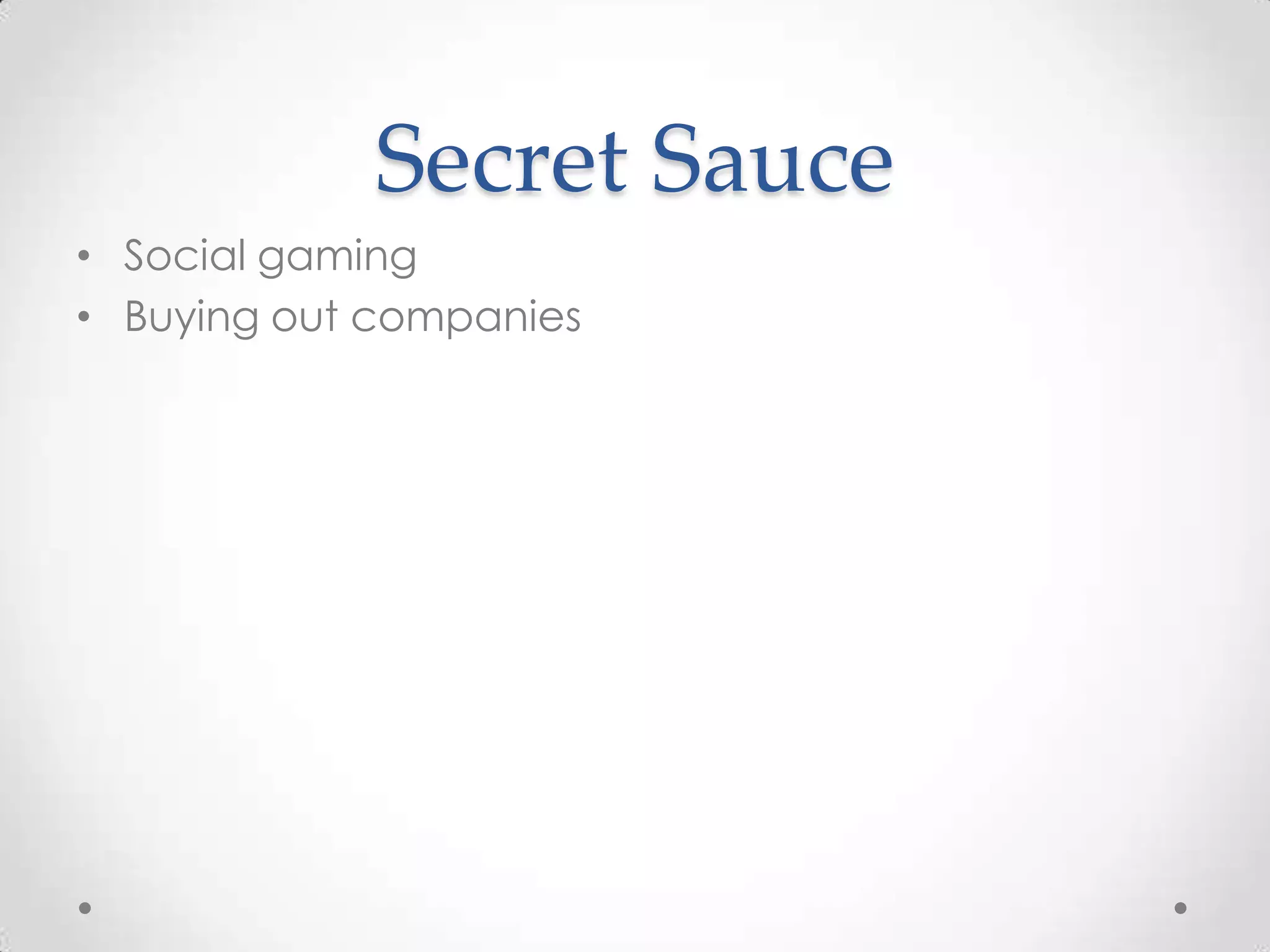 Zynga presintation | PPT