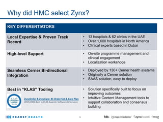 ZynxOrder at the 2016 Cerner Middle East Regional User Group | PPTX