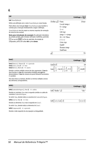 Manual TI-NSpire | PDF