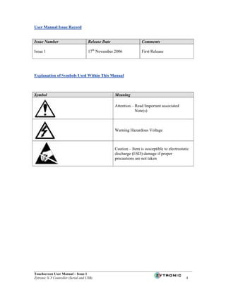 Zytronic projected capacitive_x-y_controller_touchscreen_user_manual ...