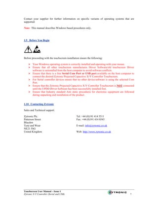 Zytronic projected capacitive_x-y_controller_touchscreen_user_manual ...