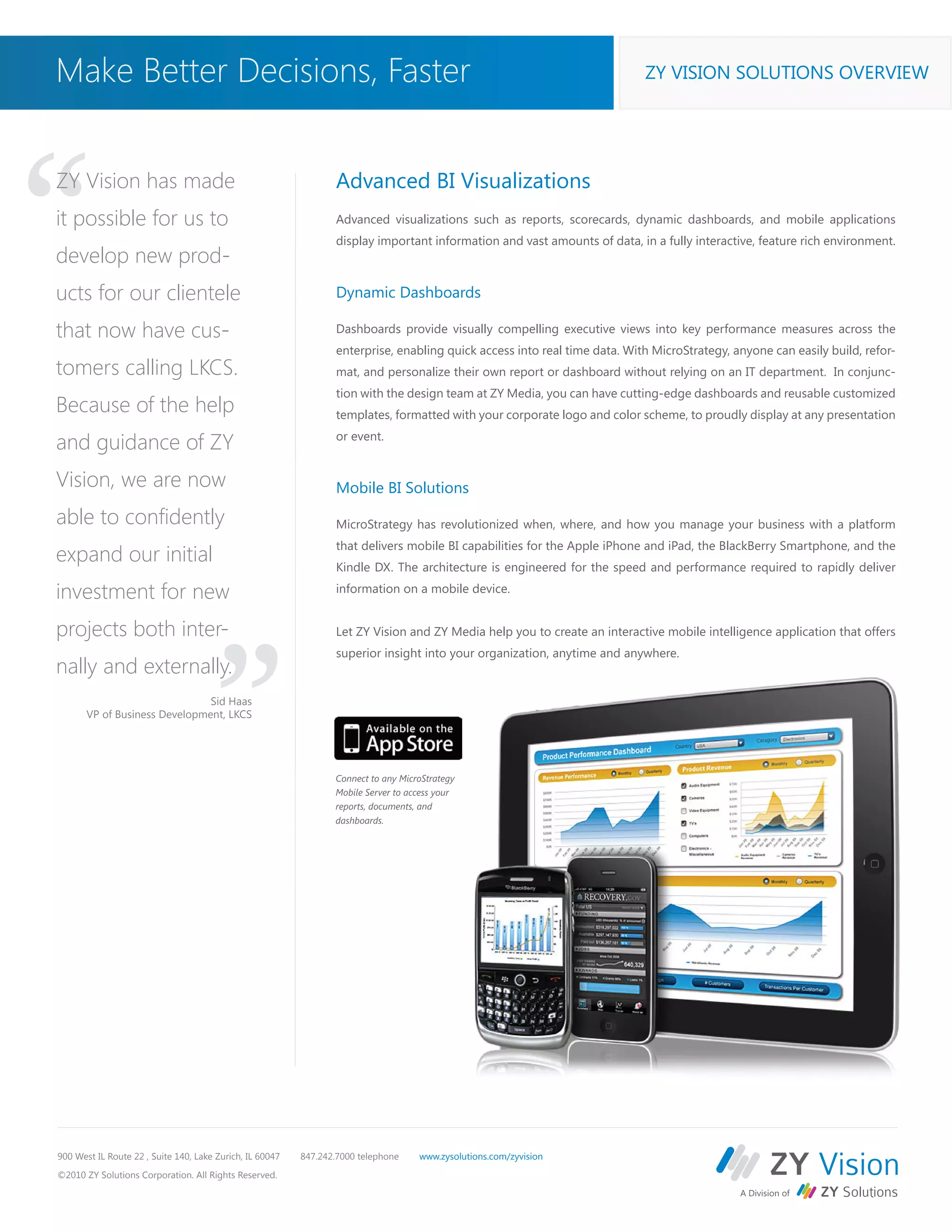 Zy Vision Solutions Overview | PDF