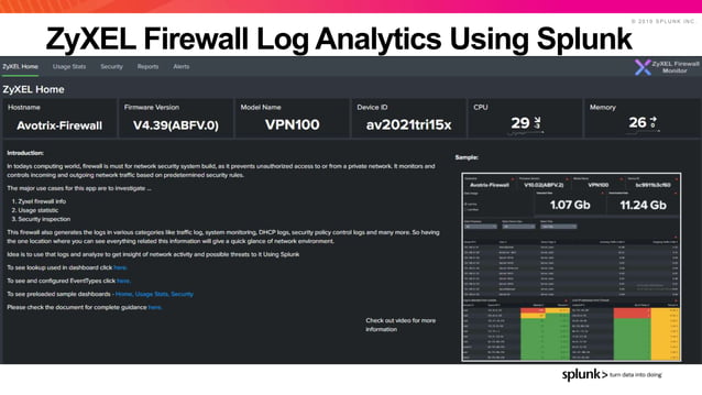Firewall and its analytics using Splunk | PPT