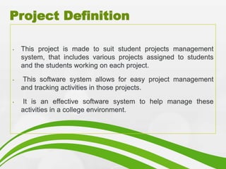 Project Management System | PPT