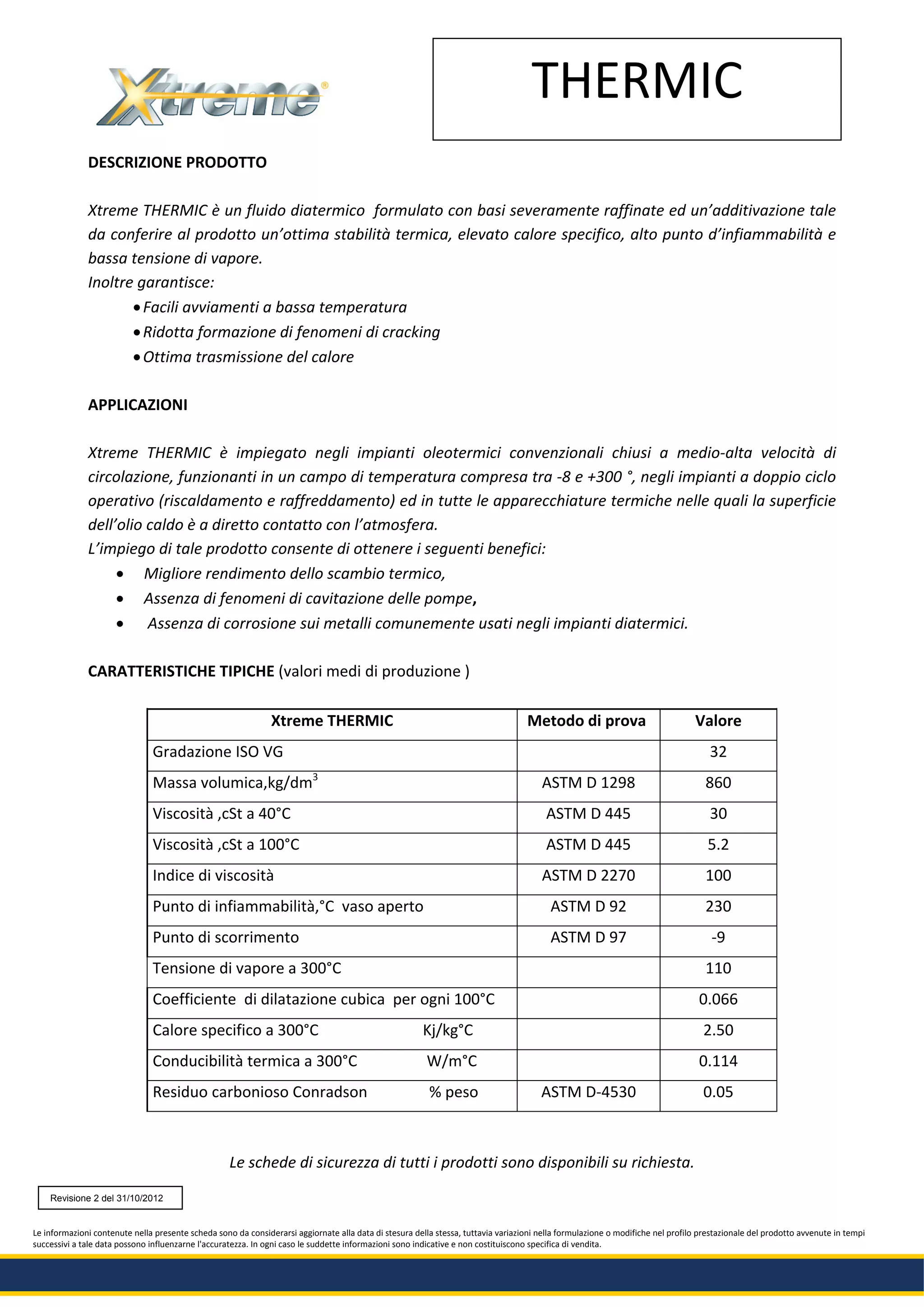 Olio diatermico Fornid - Axxonoil | PDF