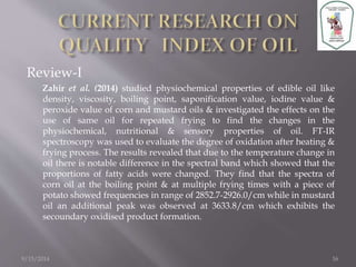 changes in edible oil quality | PPTX