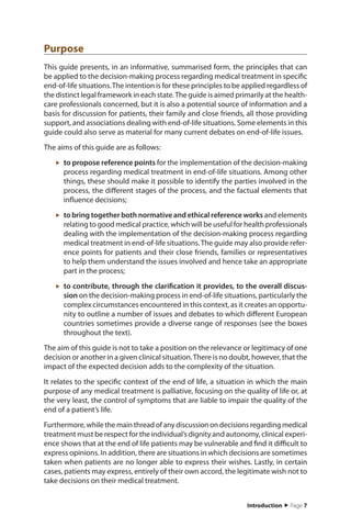 Guide on the decision-making process regarding medical treatment in end ...