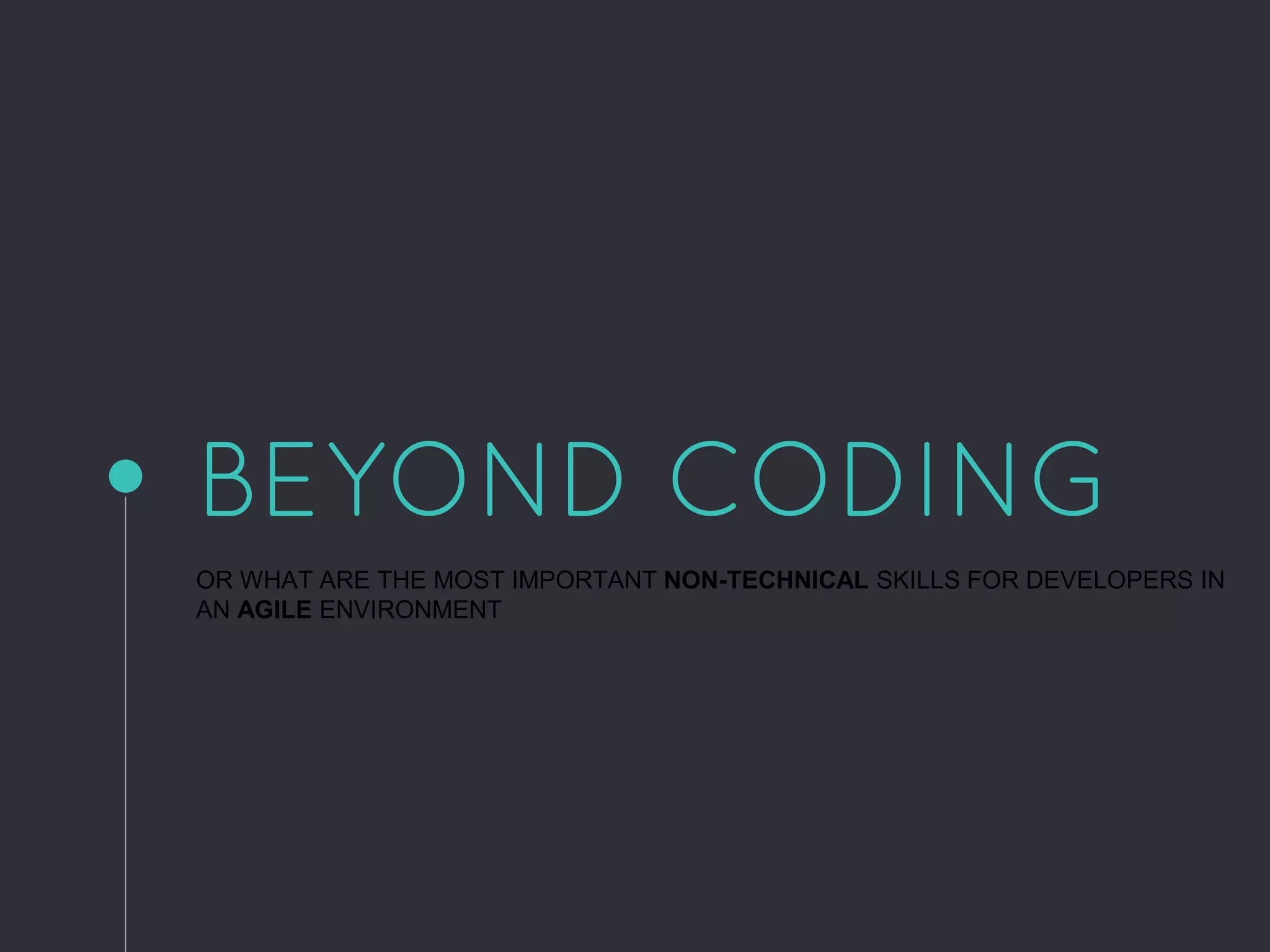 Beyond coding | PPTX