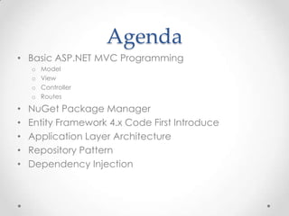 ZZ BC#7 asp.net mvc practice and guideline by NineMvp | PPT