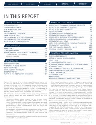 First bank holdings annual report 2015 | PDF