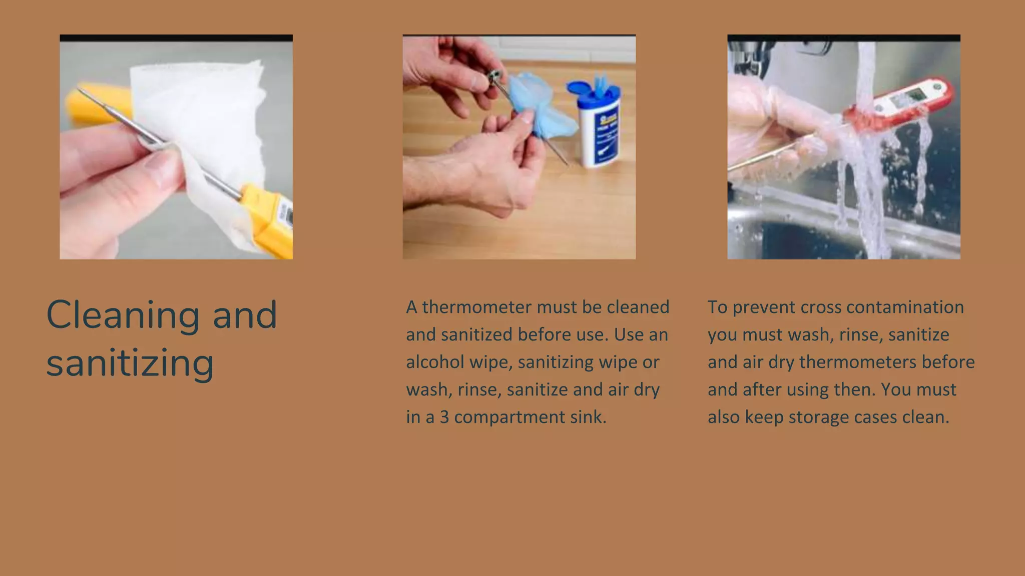 General thermometer guidelines for food safety | PPT