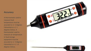 General thermometer guidelines for food safety | PPT