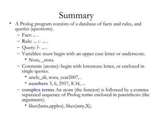 Introduction to prolog | PPT