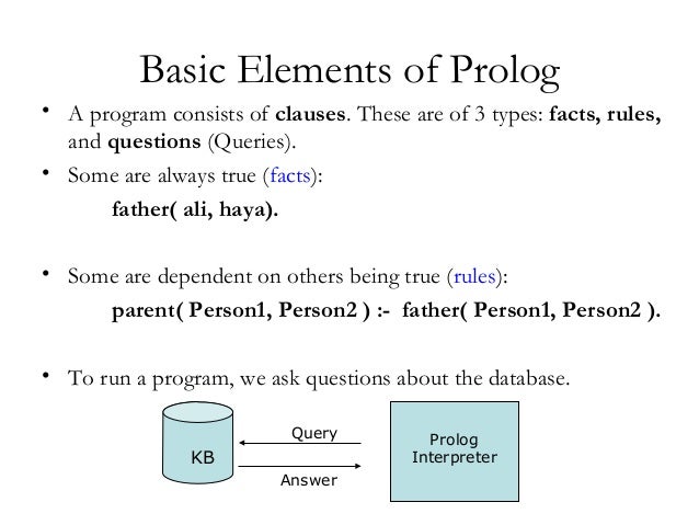 Introduction to prolog