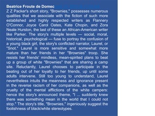 ZZ Packer - Brownies - questions | PPT