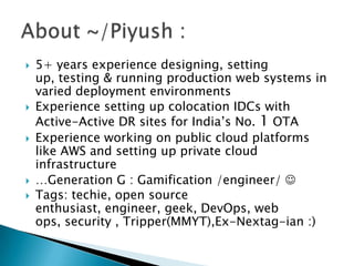 Infrastructure Considerations : Design : "webops" | PPT