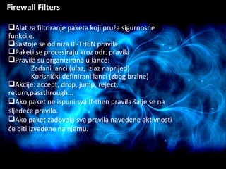 Firewall-realizacija na MicroTIK routeru | PPT